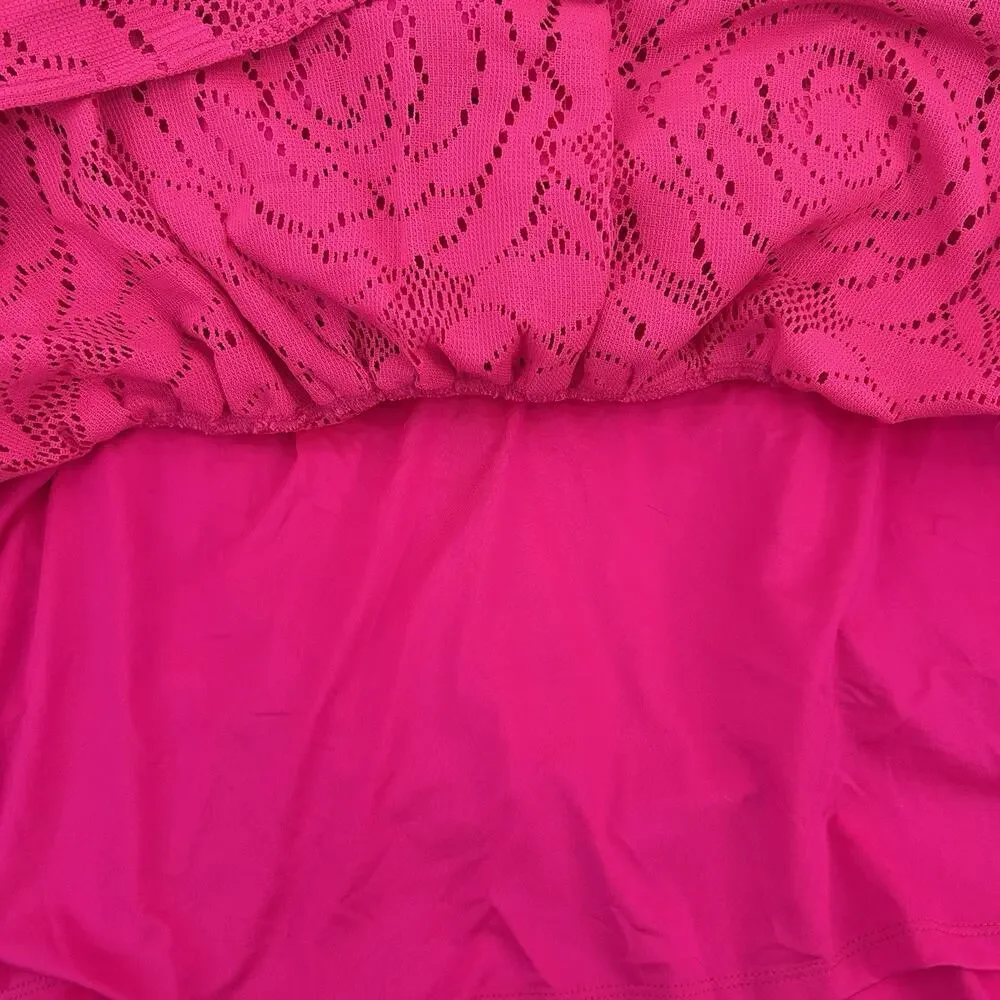Lilly Pulitzer | Dresses | Lily Pulitzer Lace Dress Size Bright Pink ...